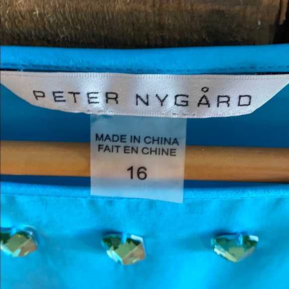 Peter Nygard | Tops | Nwot Peter Nygard Plus Size Teal Blouse | Poshmark